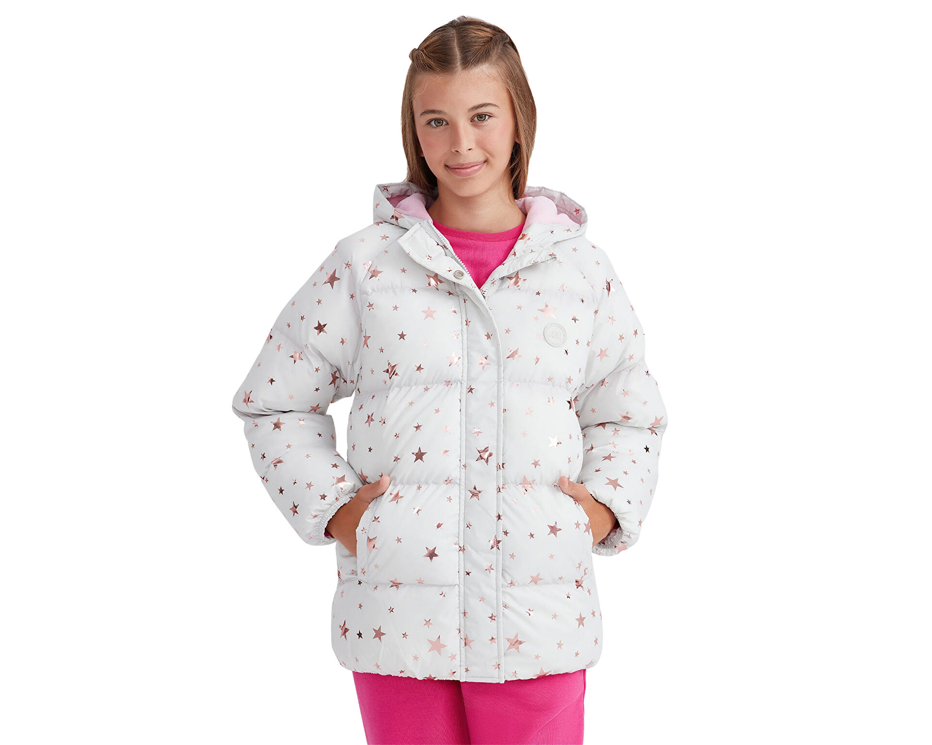 Skechers jacket kids pink store