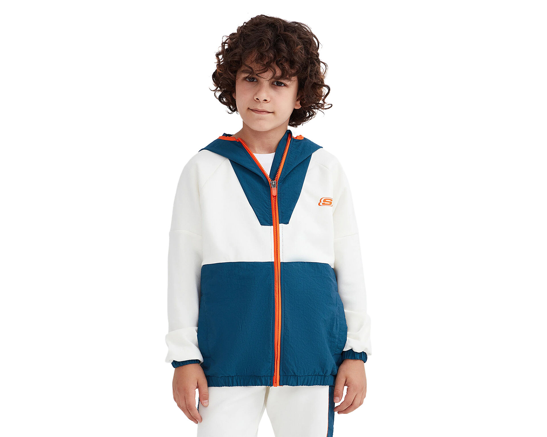 Skechers Cocuk B 2X Lock Half Zip Sweatshirt Cok Renkli SK232078 102